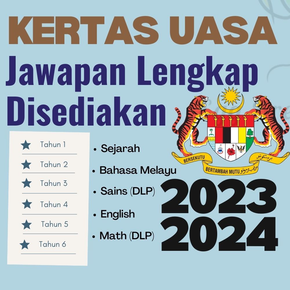 July UPDATED UASA 2023/24 Tahun 1 2 3 4 5 6 PDF Kertas Soalan UASA SJK Sekolah Rendah Primary ...