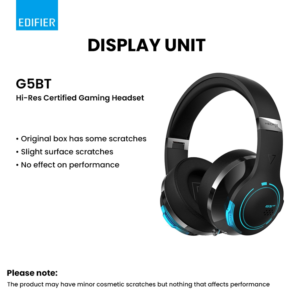 Edifier HECATE G5BT [Display unit - China Version] Hi-Res Audio Gaming Headset | Shopee Malaysia