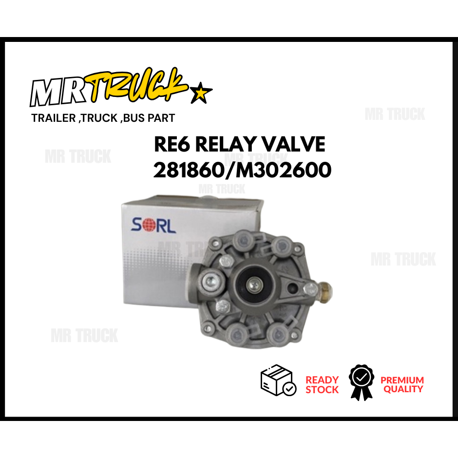 HINO NISSAN UD VOLVO SCANIA TRAILER RE6 RELAY VALVE - (HEAVY DUTY ...