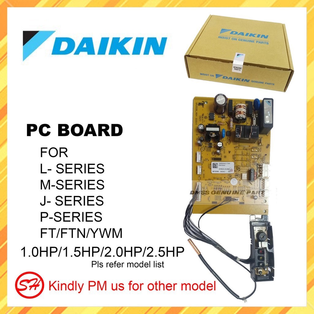 ORIGINAL DAIKIN INDOOR PC BOARD PCB YWM FT FTN 10/15/20/25 L/M/J/P AIRCOND OLD-YORK | Shopee ...