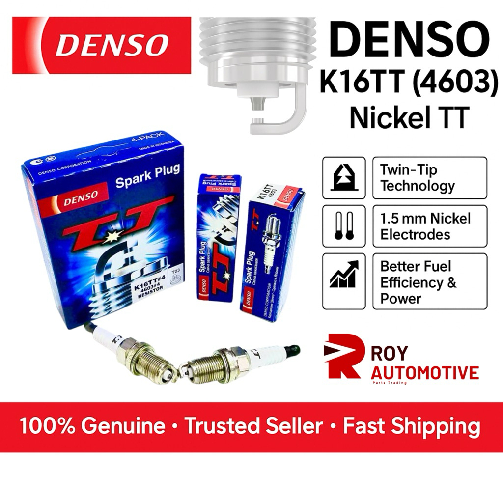 K16TT Denso Nickel TT Spark Plug | Toyota Vios Altis Wish Yaris ...