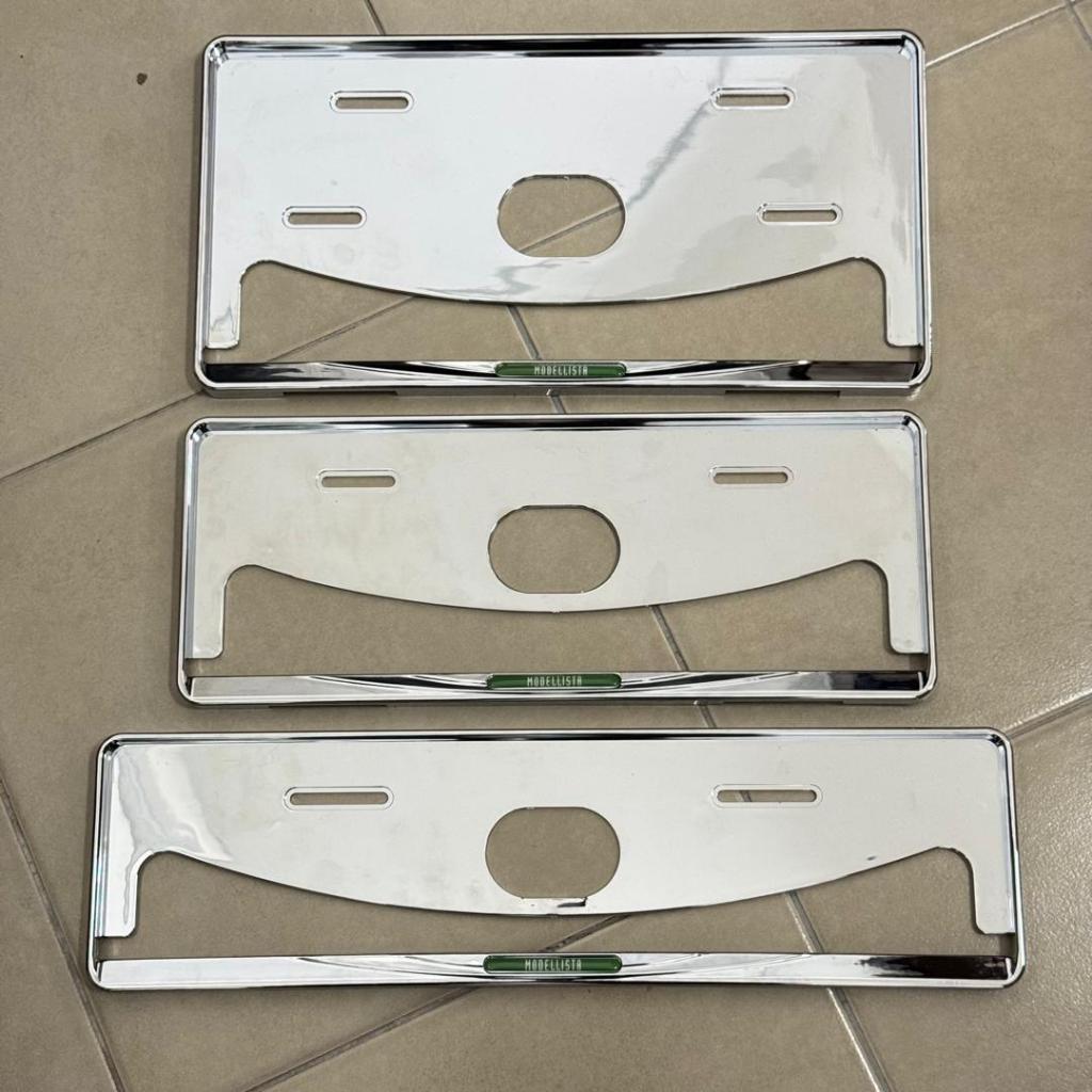 modellista logo frame plate chrome petak pendek panjang | Shopee Malaysia