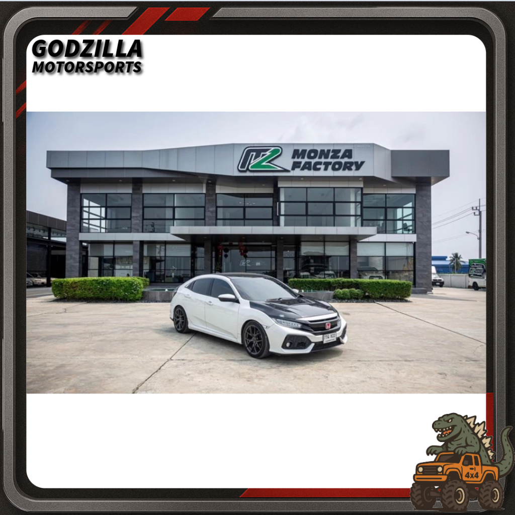 HONDA CIVIC FC FK FRONT CARBON FIBER BONET BONNET BY MONZA FACTORY ...