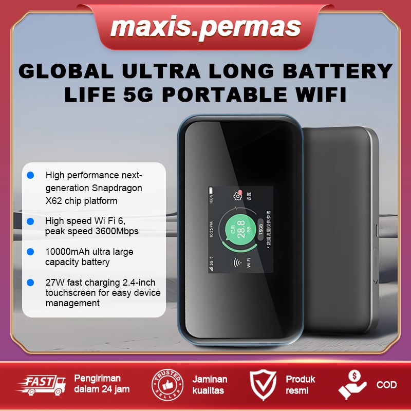 ZTE MU5002 MU5120 5G WiFi6 Portable CPE Wireless Router Gigabit Hotspot ...