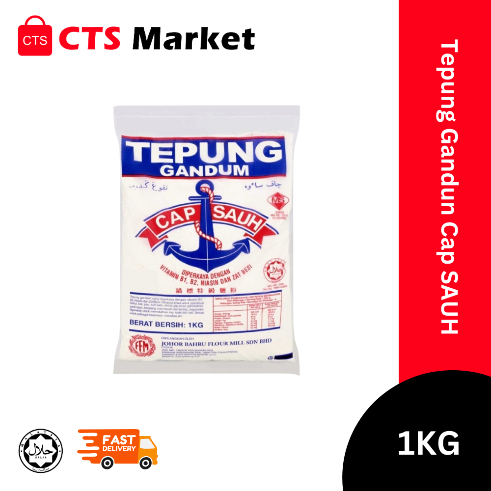 CAP SAUH Tepung Gandum 1kg /Wheat Flour /Tepung Gandum Cap Sauh ...