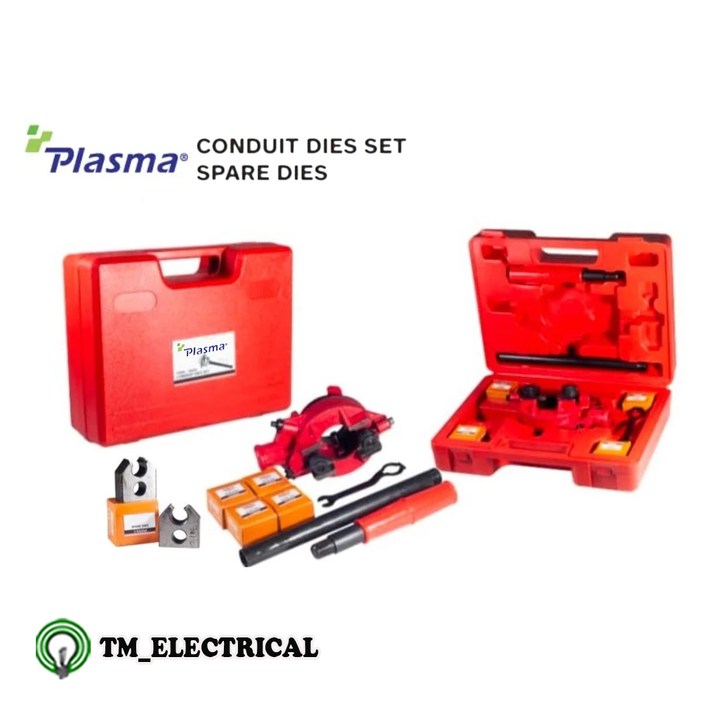 G.I (3/4”-1”) / (20mm - 25mm) Conduit Ratchet Die Stock Set Rachet Die ...