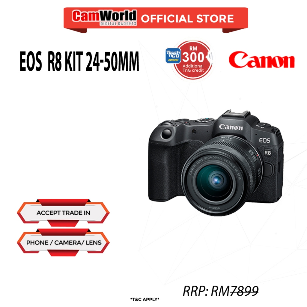 Canon EOS R8 KIT Standard( RF 24-50MM ) CANON MALAYSIA | Shopee Malaysia