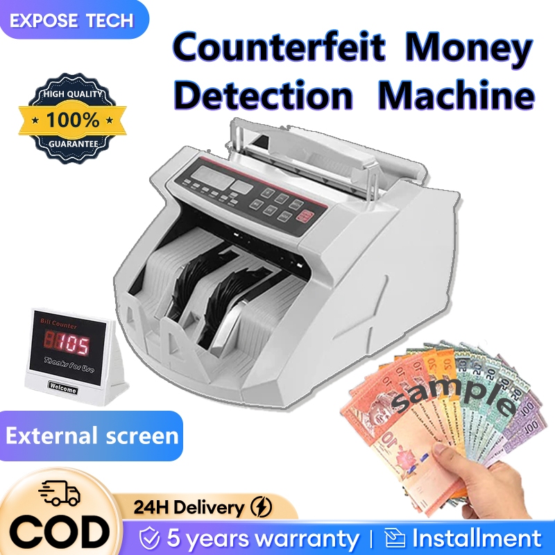 EXPOSE Counterfeit Money Detection Machine Automatic Multi Currency ...