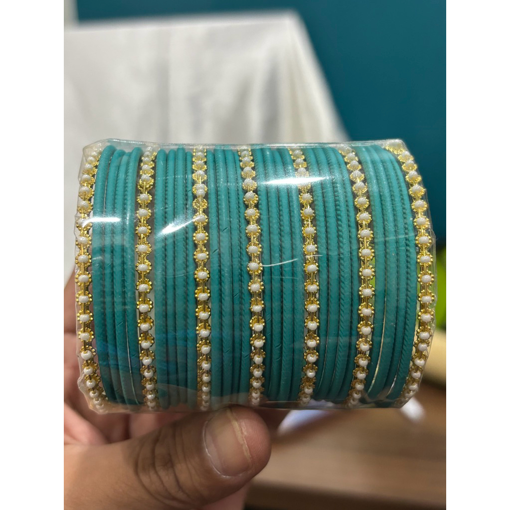 Bangle Turquoise Indian saree | Shopee Malaysia