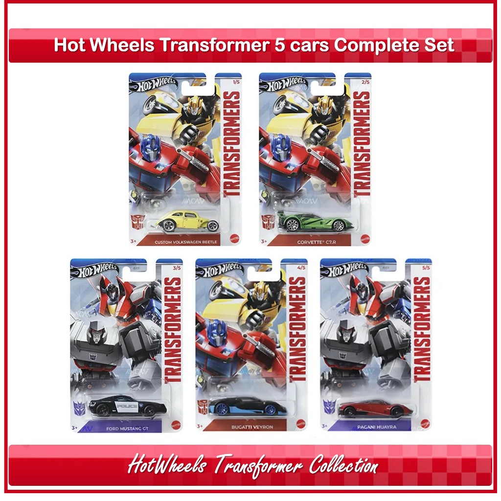 Hot Wheels Transformer 5 Cars Complete Set Diecast Model | Shopee Malaysia