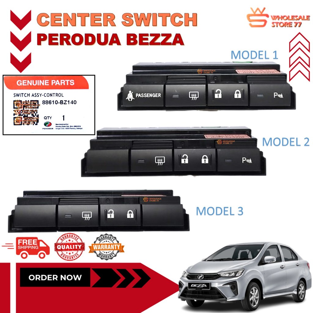 ORIGINAL | PERODUA BEZZA CENTER SWITCH CENTRA HEATER SWITCH LOCK PINTU ...