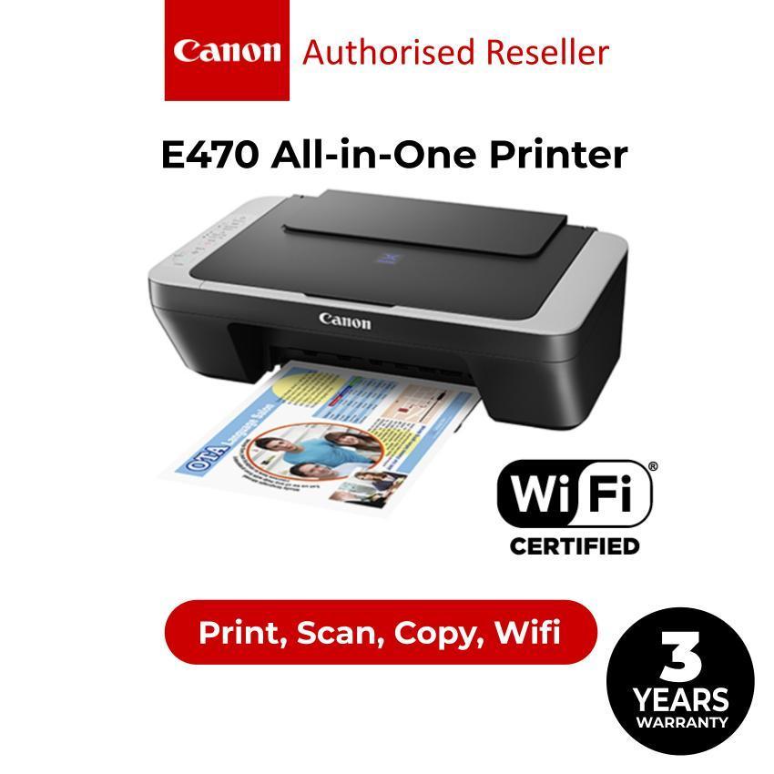 CANON PIXMA E470 PRINTER Wi Fi ALL-IN-ONE PRINTER [ PRINT/SCAN/COPY / WIFI] | Shopee Malaysia