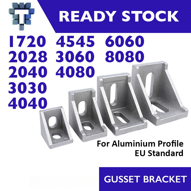 Gusset Element L Corner Bracket Connector Aluminum Profile 1720 2028 ...