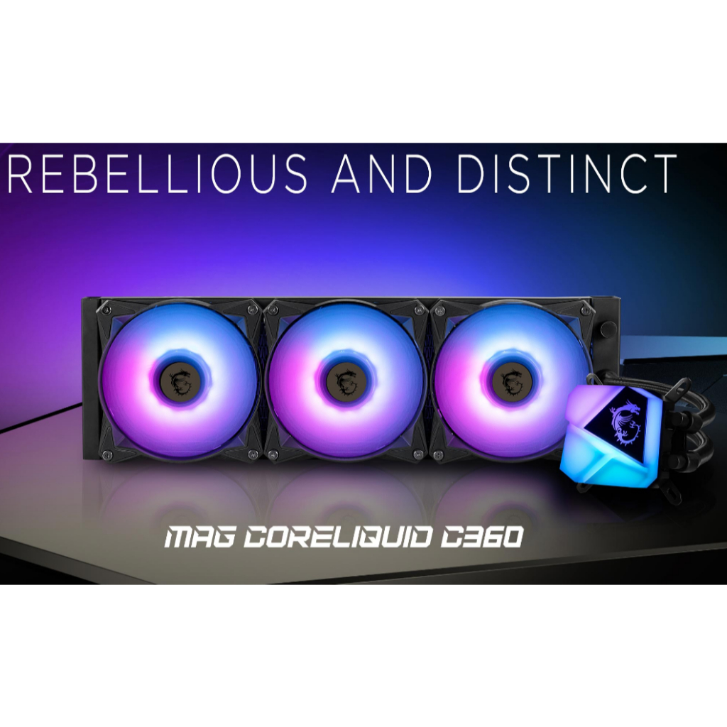 MSI MAG CORELIQUID C360 AIO ARGB CPU Liquid Cooler | Shopee Malaysia