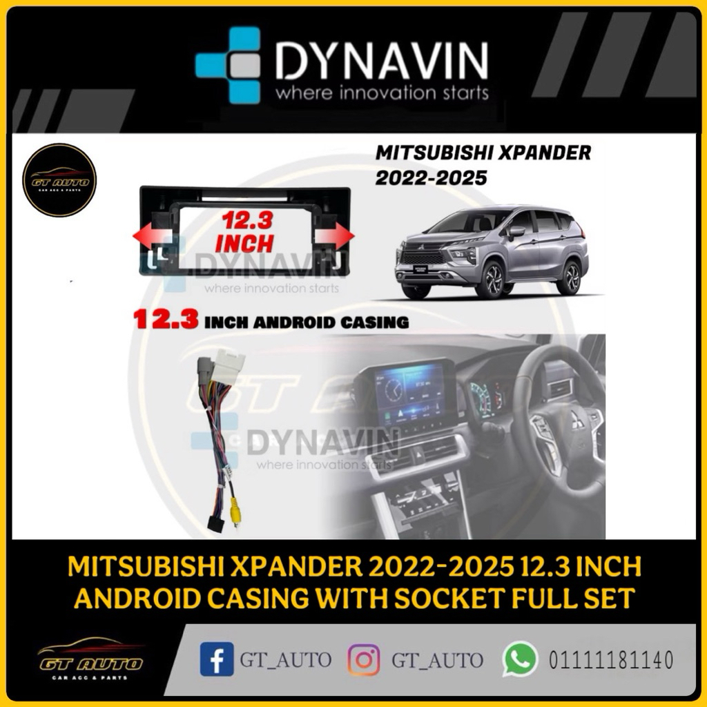 MITSUBISHI XPANDER 2022-2025 12.3 INCH CAR ANDROID PLAYER CASING WITH ...