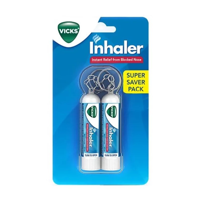 Vicks Inhaler Nasal Decongestant Keychain Value Pack, Fast Relief from ...