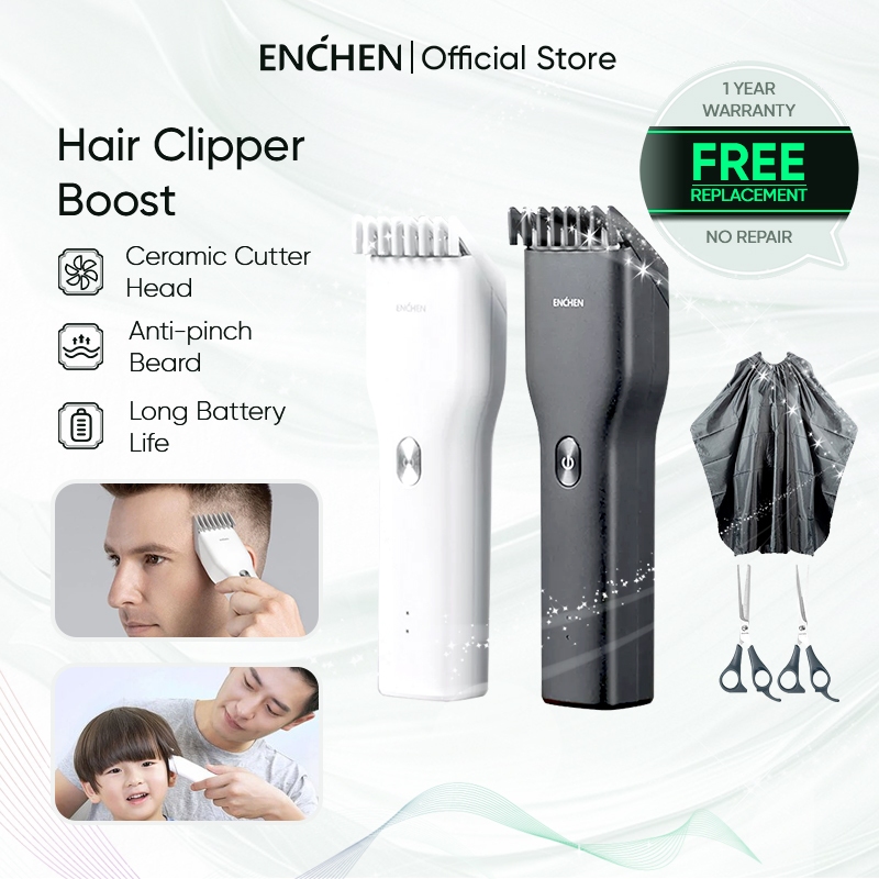 Enchen Boost Mesin Potong Rambut Electric Hair Clipper Set Cordless ...