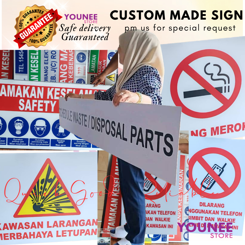 Custom made signboard / papan tanda custom / signboard special | Shopee ...
