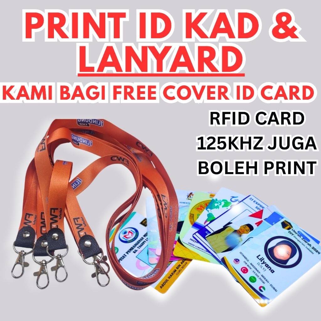 ID CARD / LANYARD CUSTOM / RFID CARD / MEMBER CARD / STUDENT CARD / ID ...