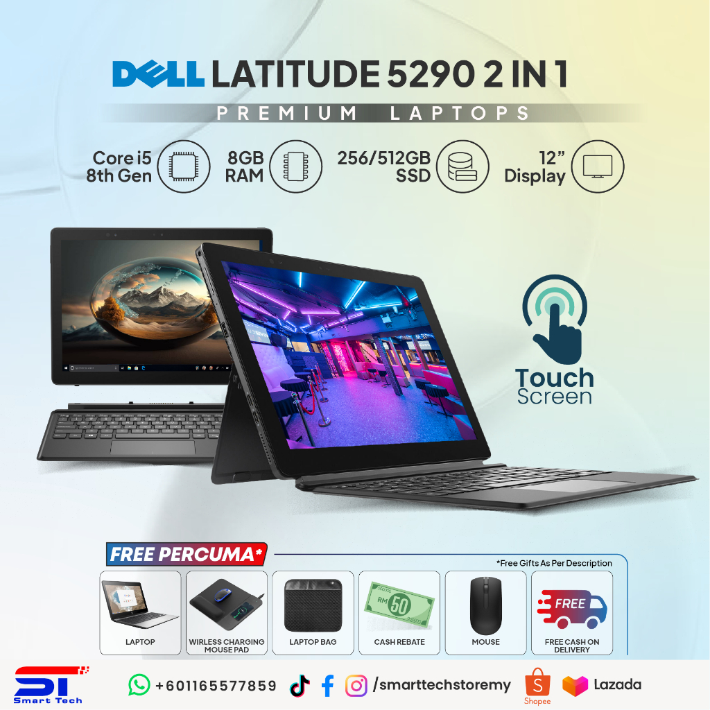 2in1 Premium Laptops | Dell X360 5289 7415 5290 | HP X360 435 G8 Core ...