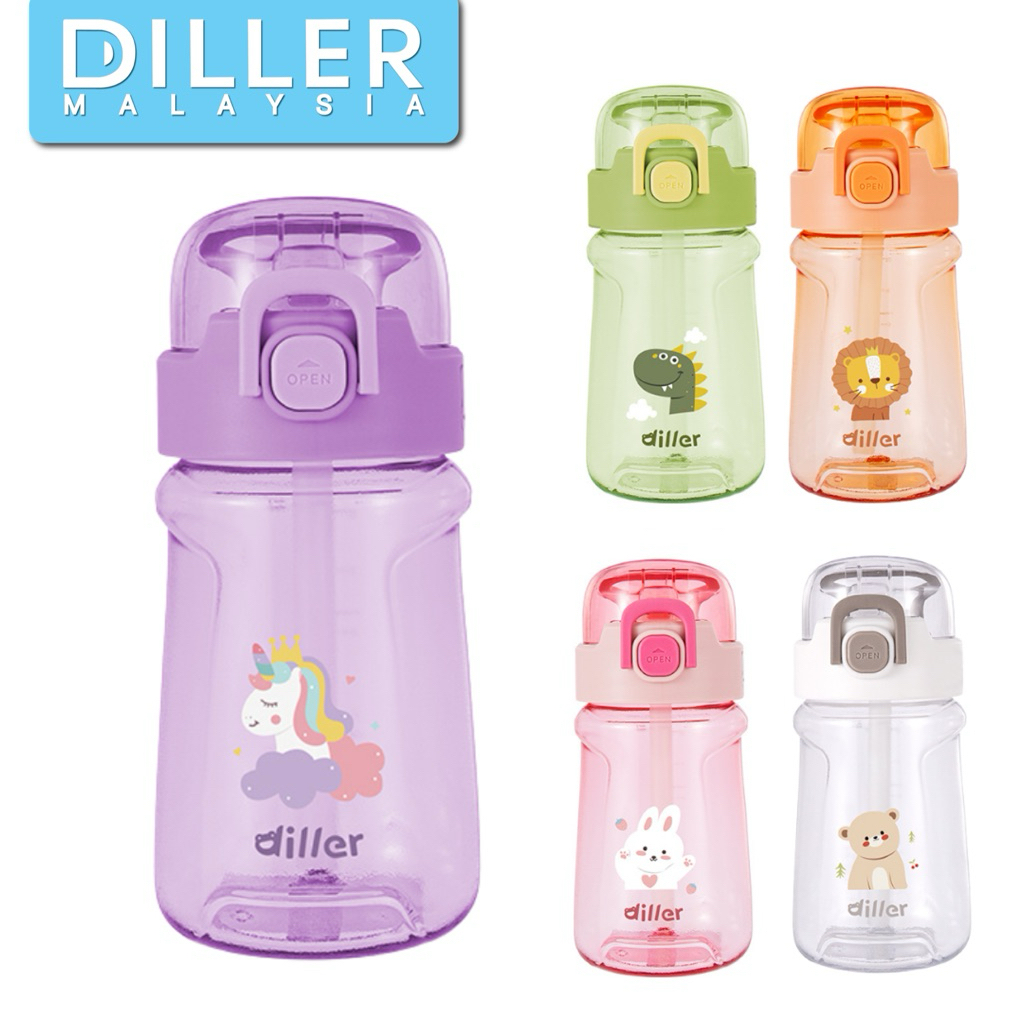 Diller Kid Air Botol Budak Sukan BPA Free High Quality Sport Tritan Straw Water Bottle DB007 ...