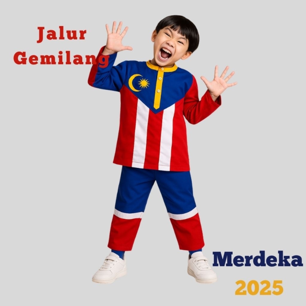 Baju Merdeka Budak Lelaki Berdesign 2025 #BajuMerdeka2025 | Shopee Malaysia