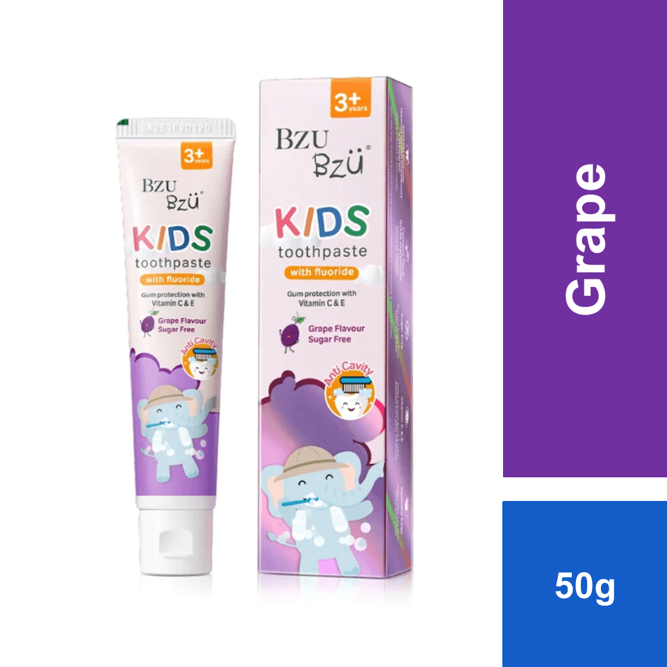 BZU BZU Kids Toothpaste 50g (Grape Flavour) | Shopee Malaysia