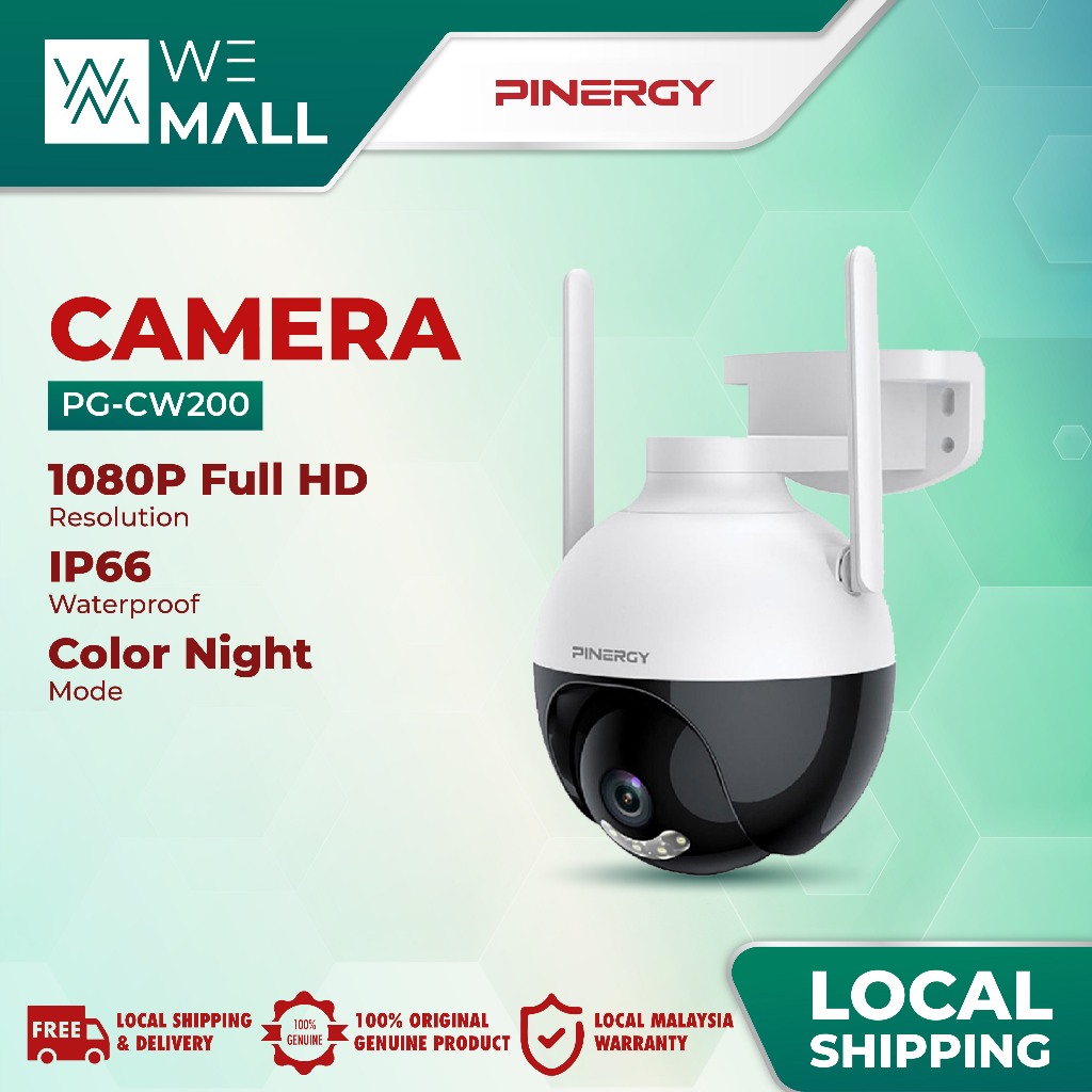 PINERGY PG-CW200 1080P HD AI Humanoid Tracking PTZ Camera CCTV Security ...