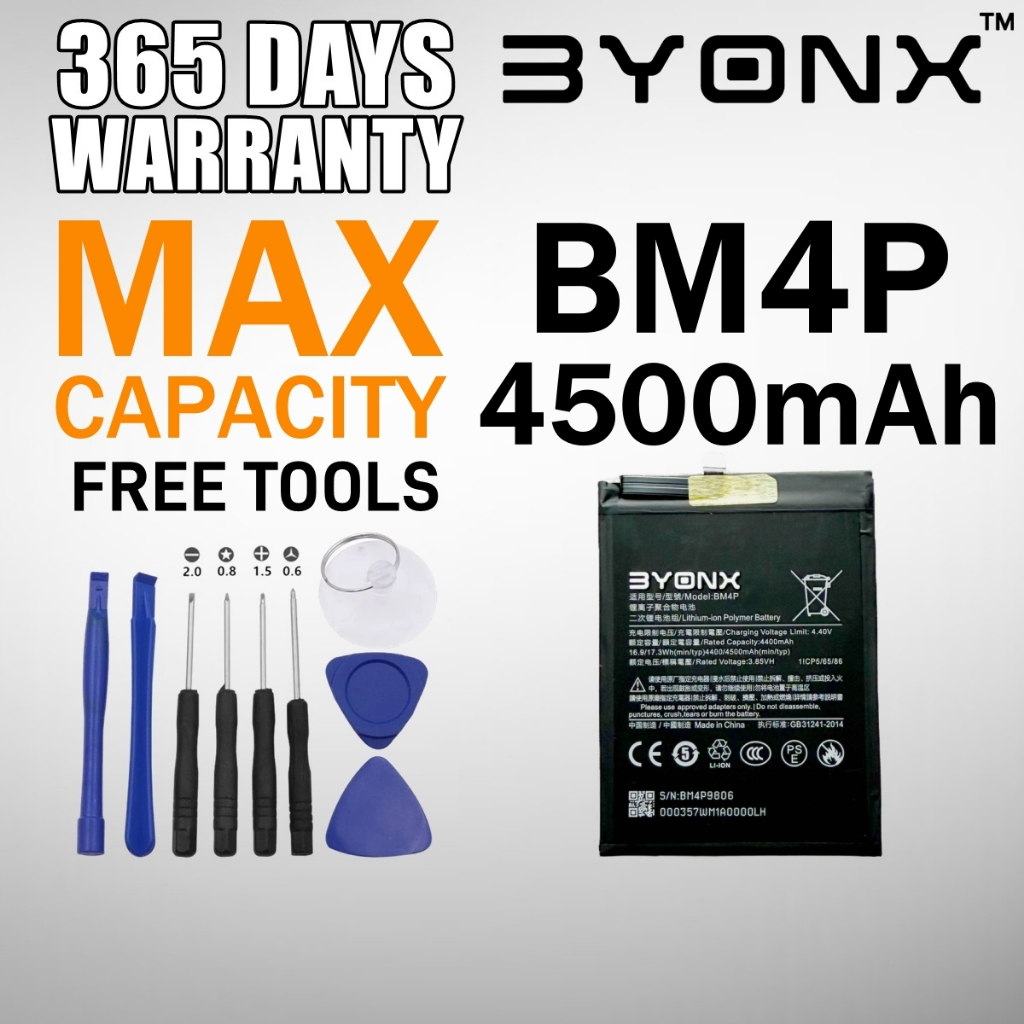BYONX Battery Bateri BM4P for Mi Xiaomi Redmi POCO X2 / K30 4G 5G ...