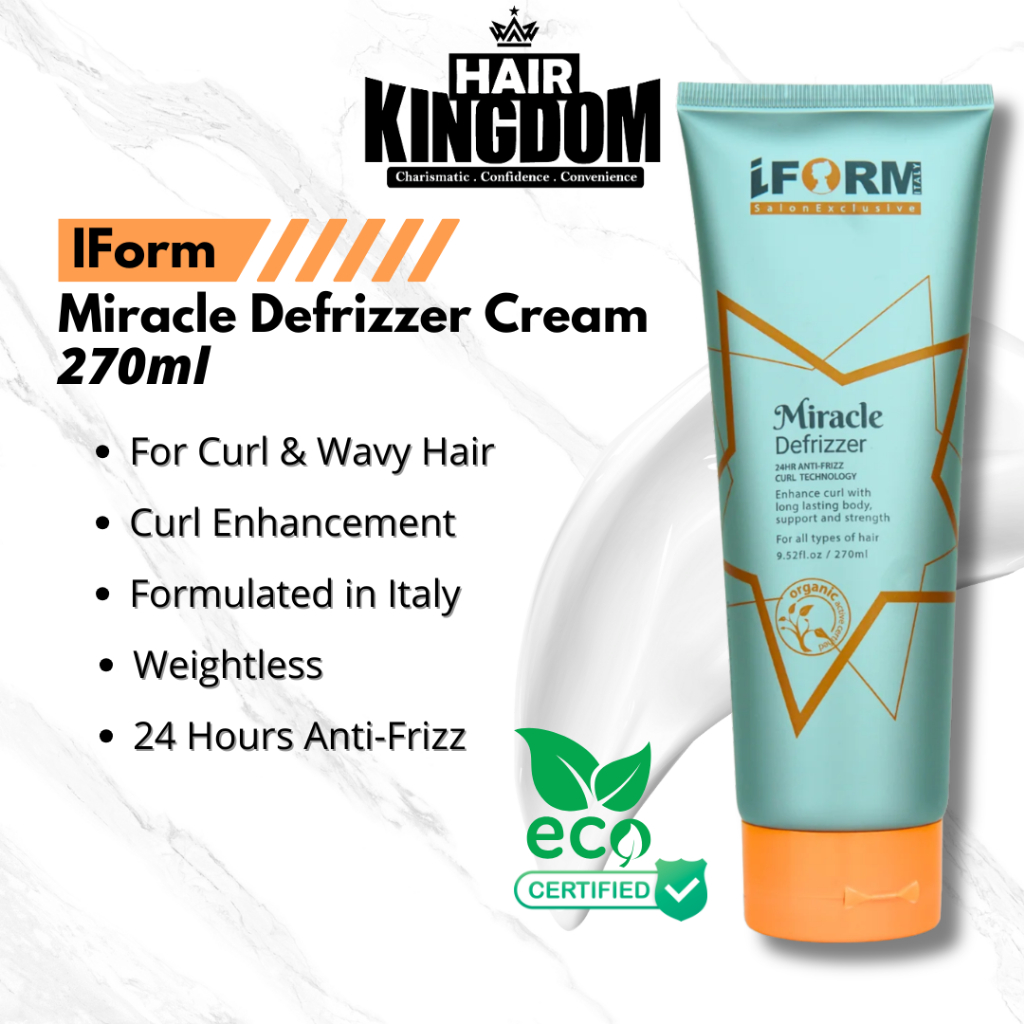 IFORM Miracle Defrizzer Curl Cream Perm Hair Styling - 270ml | Shopee ...