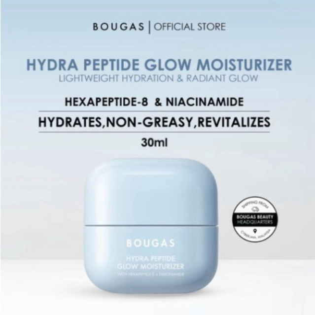 [FREE SCRUB] MOISTURIZER BOUGAS BEAUTY HYDRA PEPTIDE GLOW MOISTURIZER ...