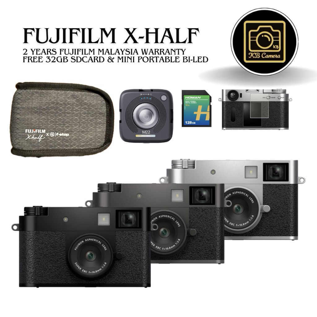 FUJIFILM X half Digital Camera FUJIFILM X-HALF XHALF free tempered ...