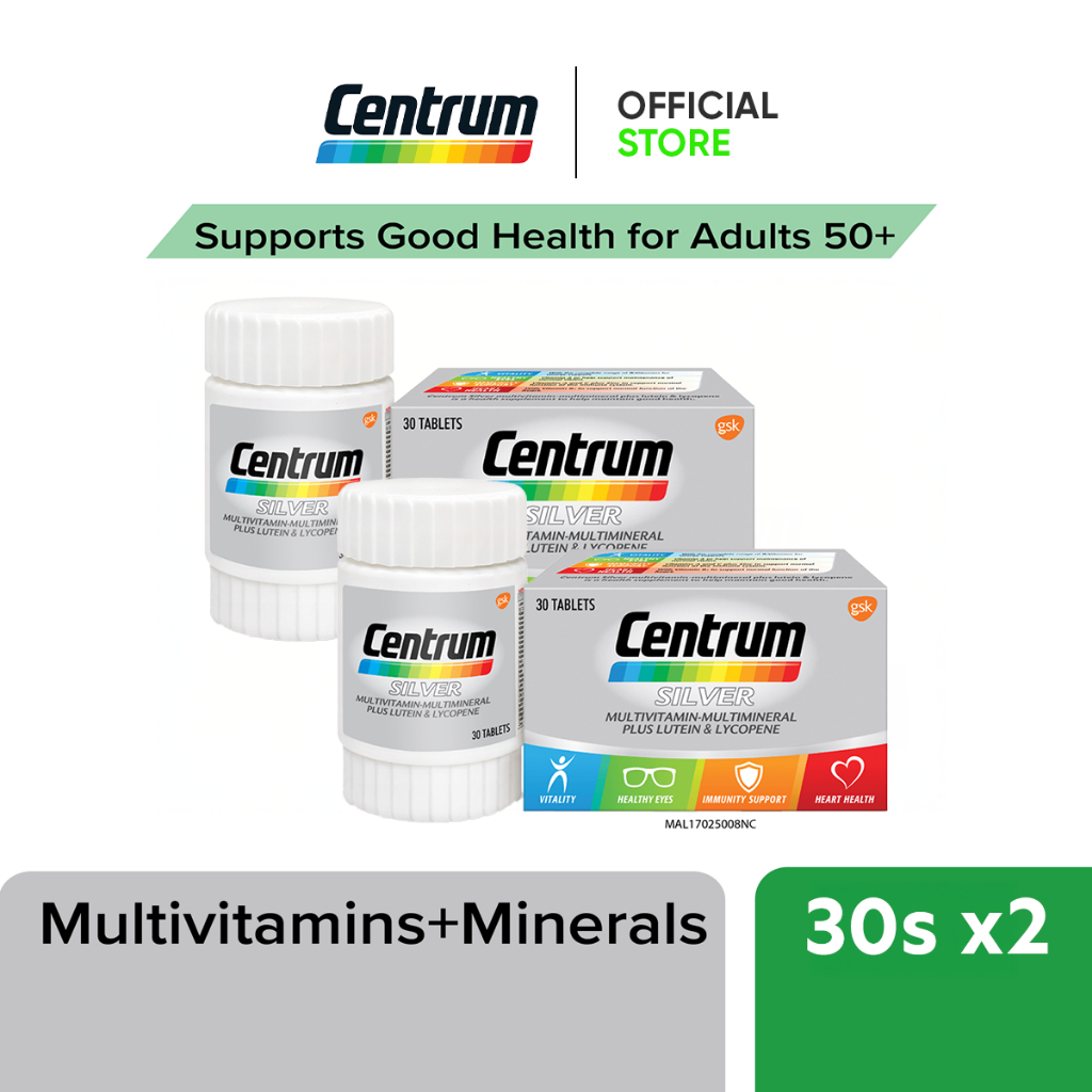 Centrum Silver Multivitamin-Multimineral Plus Lutein for Healthy Eyes ...