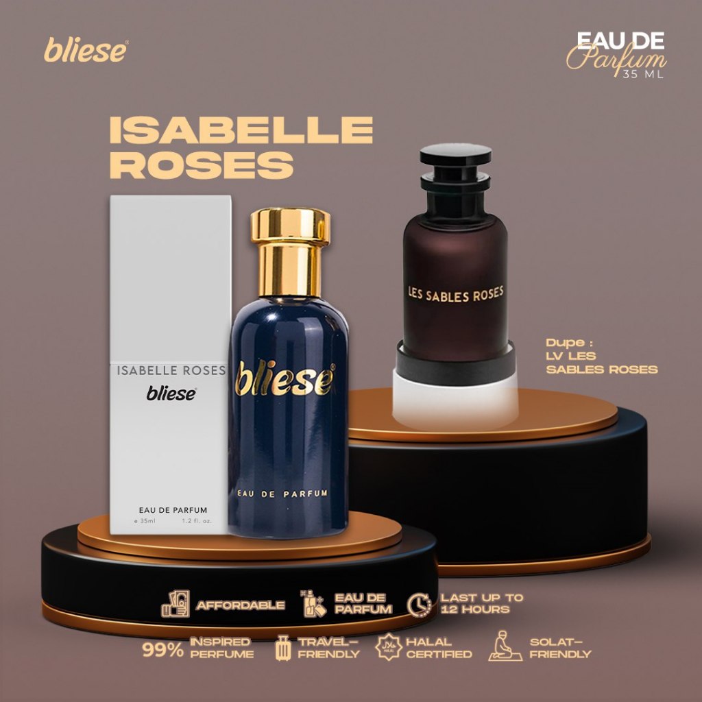 [FOR HER] Bliese Isabelle Roses Perfume EDP Women 35ml (Pewangi Badan ...