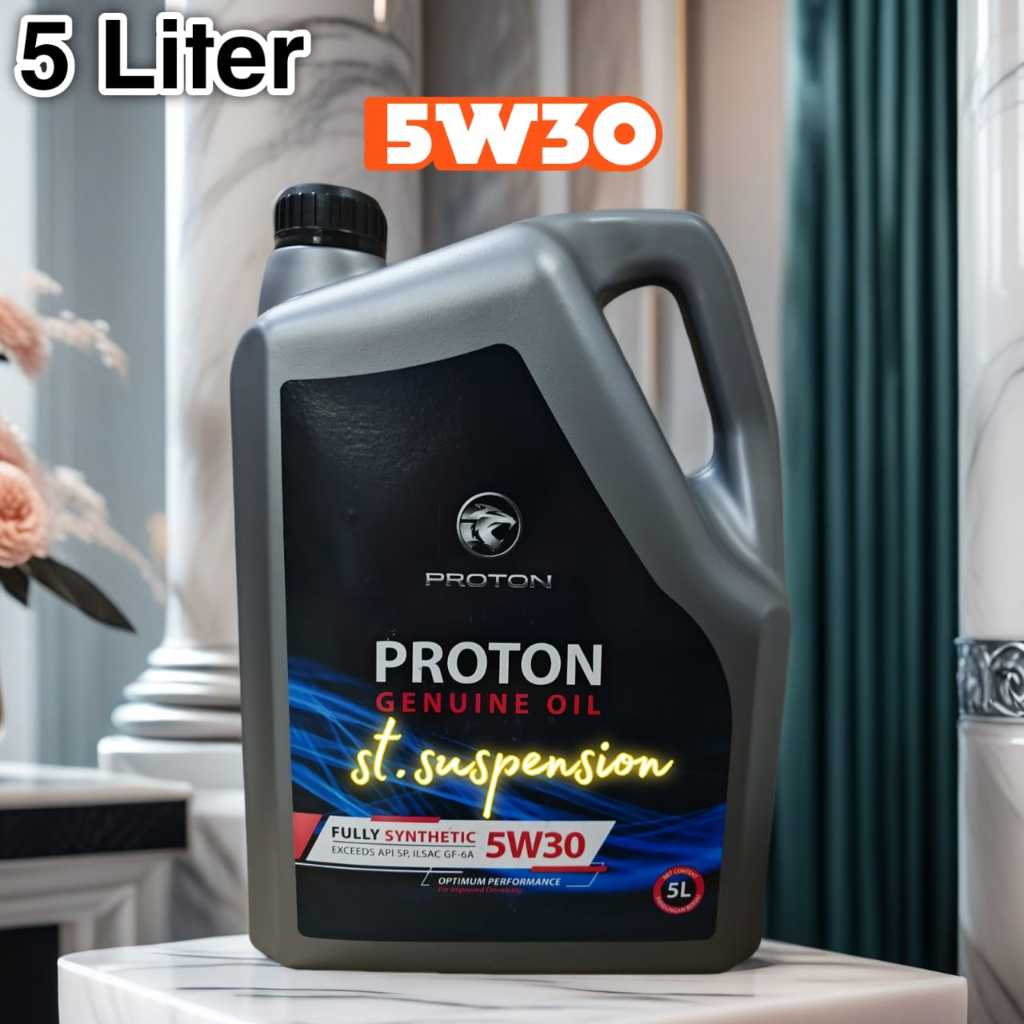 Proton 5W30 (5 Liter) Fully Synthetic API SP ILSAC GF-6A Engine Oil ...