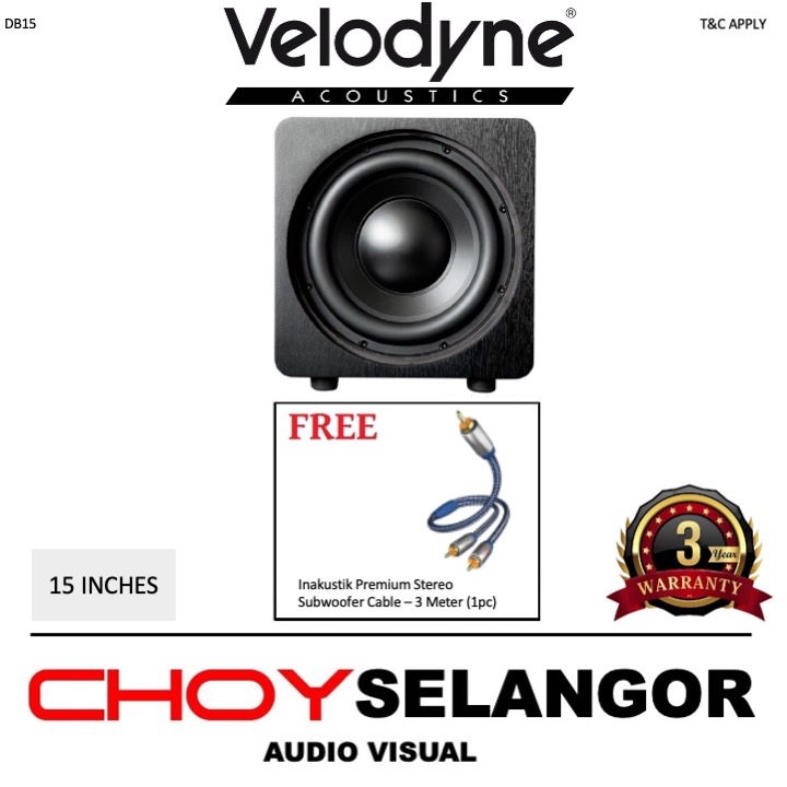 Velodyne Acoustics DB15 15″ Active Subwoofer | Shopee Malaysia