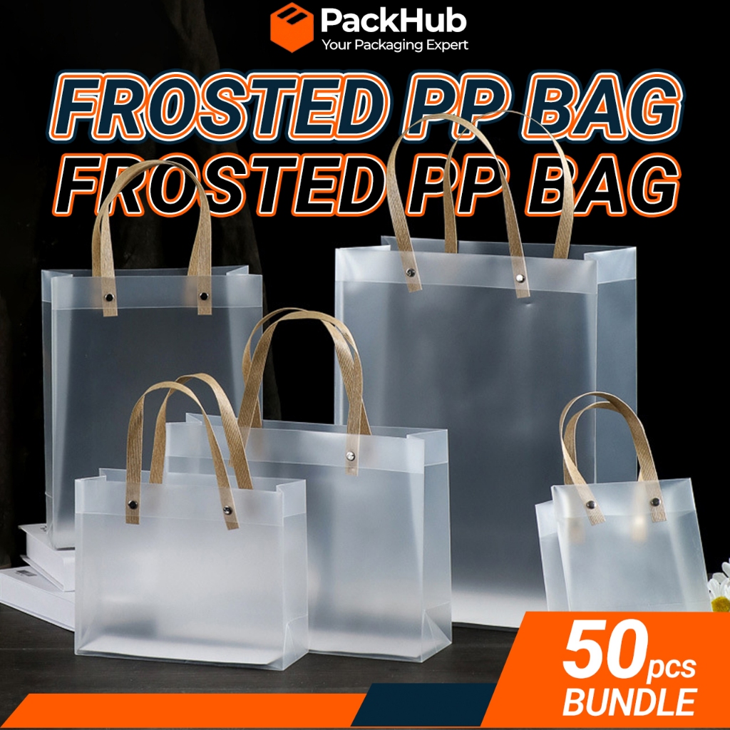 50PCS Transparent Plastic Wedding Doorgift Bag Kahwin Goodies Bag Beg ...
