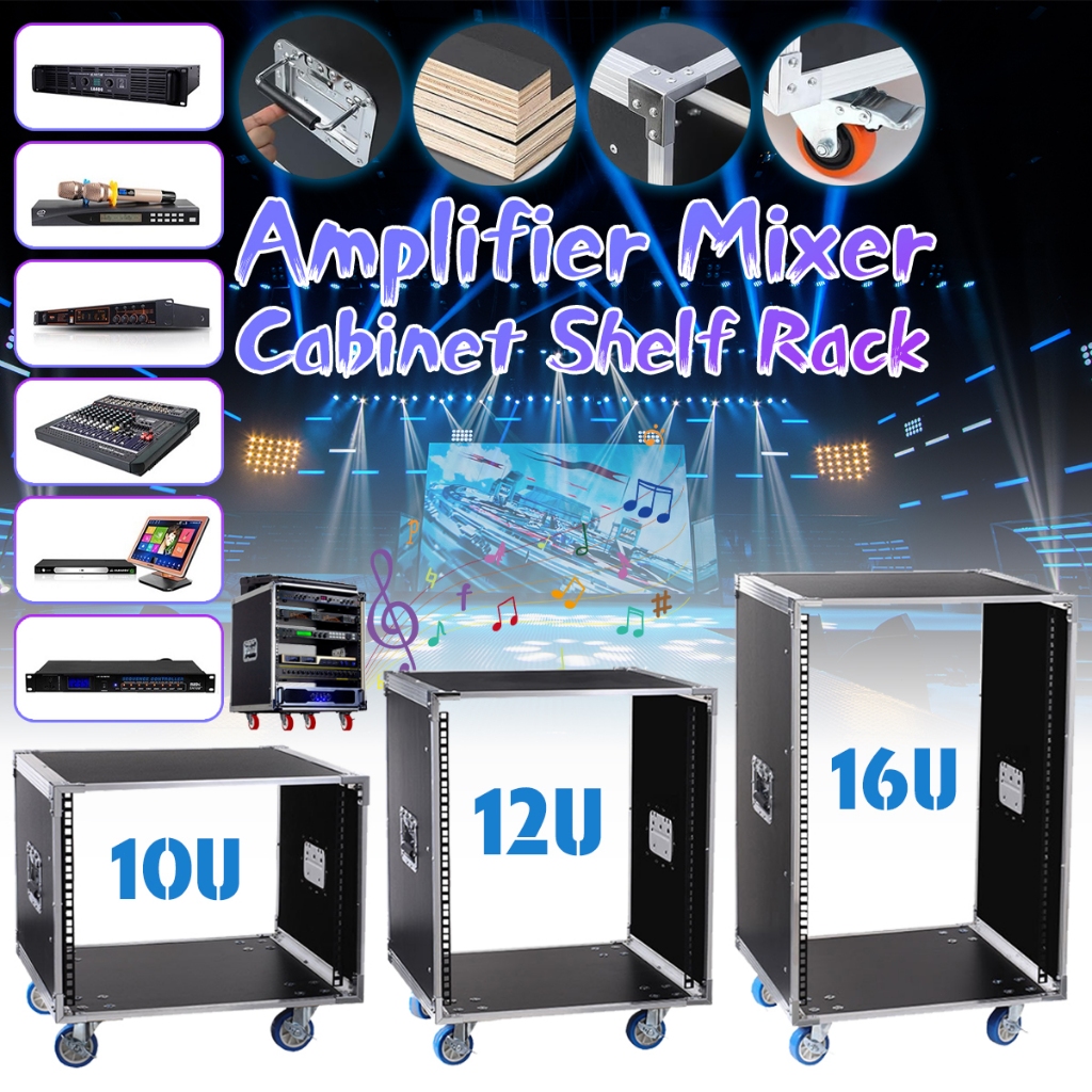 Amplifier Case Cabinet Shelf 10U 12U 16U Audio Mixer Amplifier Crate ...