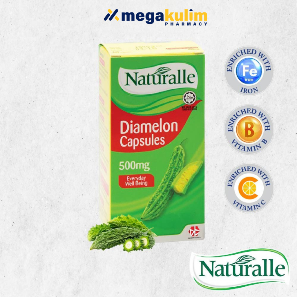 Naturalle Diamelon 500mg 60 Capsules | Shopee Malaysia