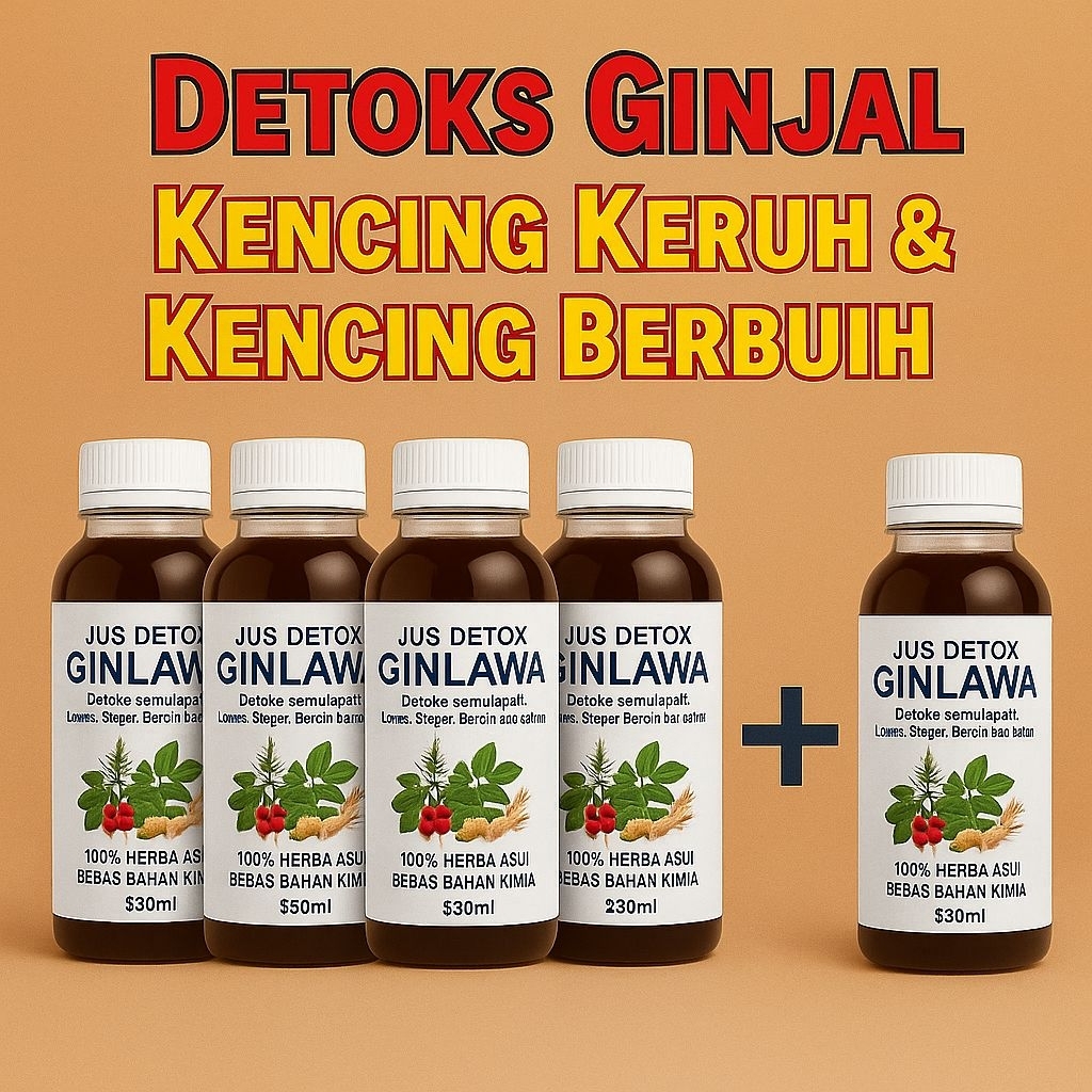 Ubi Geli jus Detoks Ginlawa Ginjal Lawas Herba 100% Cuci Buang Pinggang ...