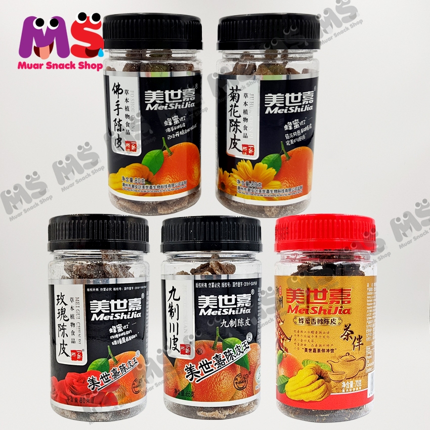 MeiShiJia 美世嘉 65g-80g Fo Shou Chen Pi (Chayote Orange Peel) 佛手陈皮 / Ju Hua Chen Pi (Chrysanthemum ...