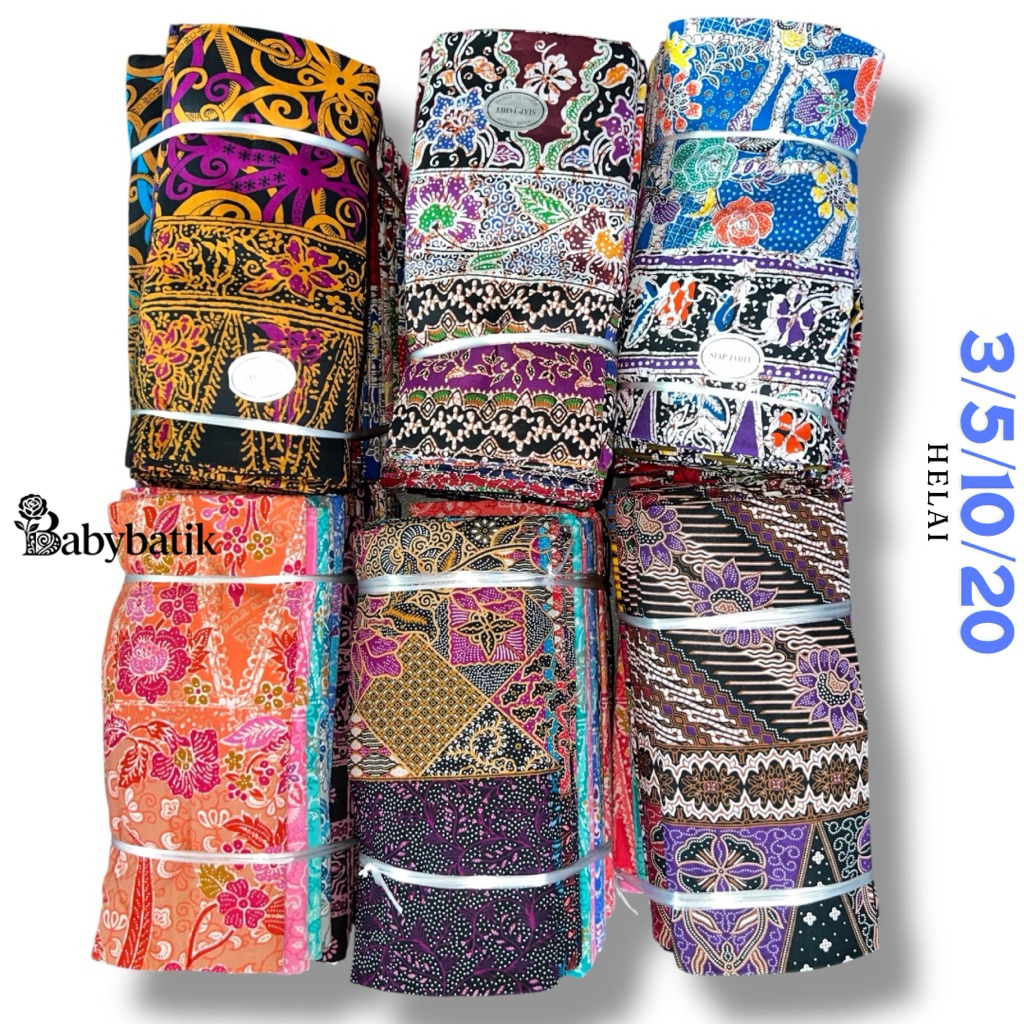 [3/5/10/20 Helai] Borong Kain Batik Asli Terengganu Cotton - Belum ...