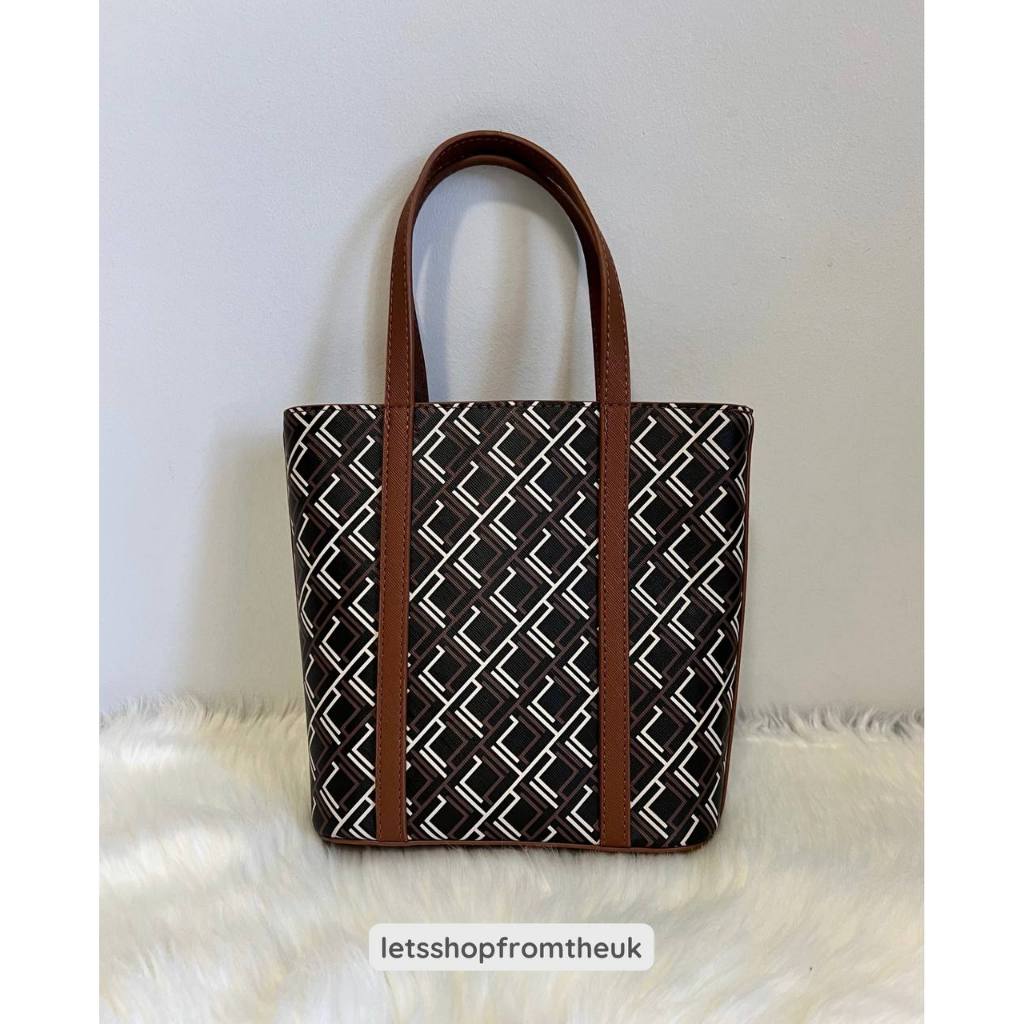 Primark Monogram Mini Shopper Bag (Brown) | Shopee Malaysia