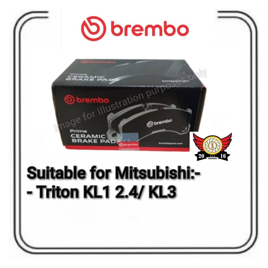 (100% GENUINE) Brembo Ceramic Brake Pads (Front) for Mitsubishi Triton ...