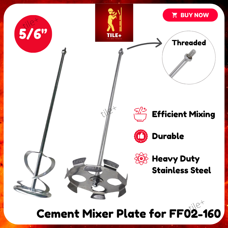 Stainless Steel Electric Mixer Stirrer Accessories Heavy Duty Cement ...
