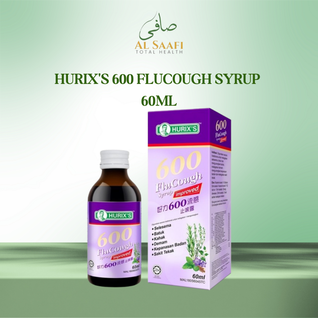 Hurix's 600 FluCough Syrup 60ml | Shopee Malaysia