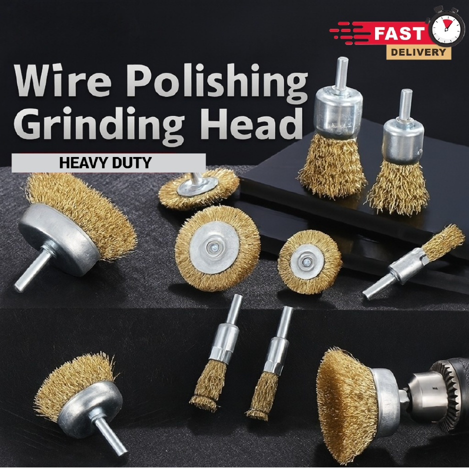 Remax Copper Wire Brush Brass Shank Rotary Grinder Tools Burr Grinding ...