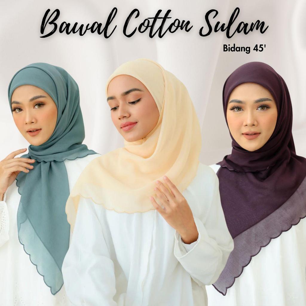 Tudung Bawal Cotton Sulam Classic - Hijab Segi Empat Sulam Classic ...