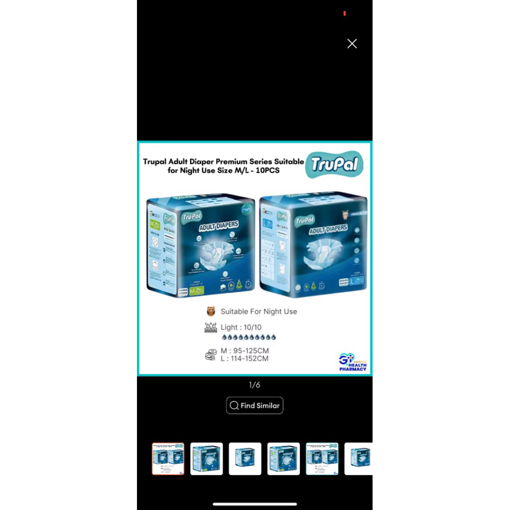 [VALUE BUY] TRUPAL PREMIUM Standard Adult Diapers Lampin Dewasa (1 Pack ...