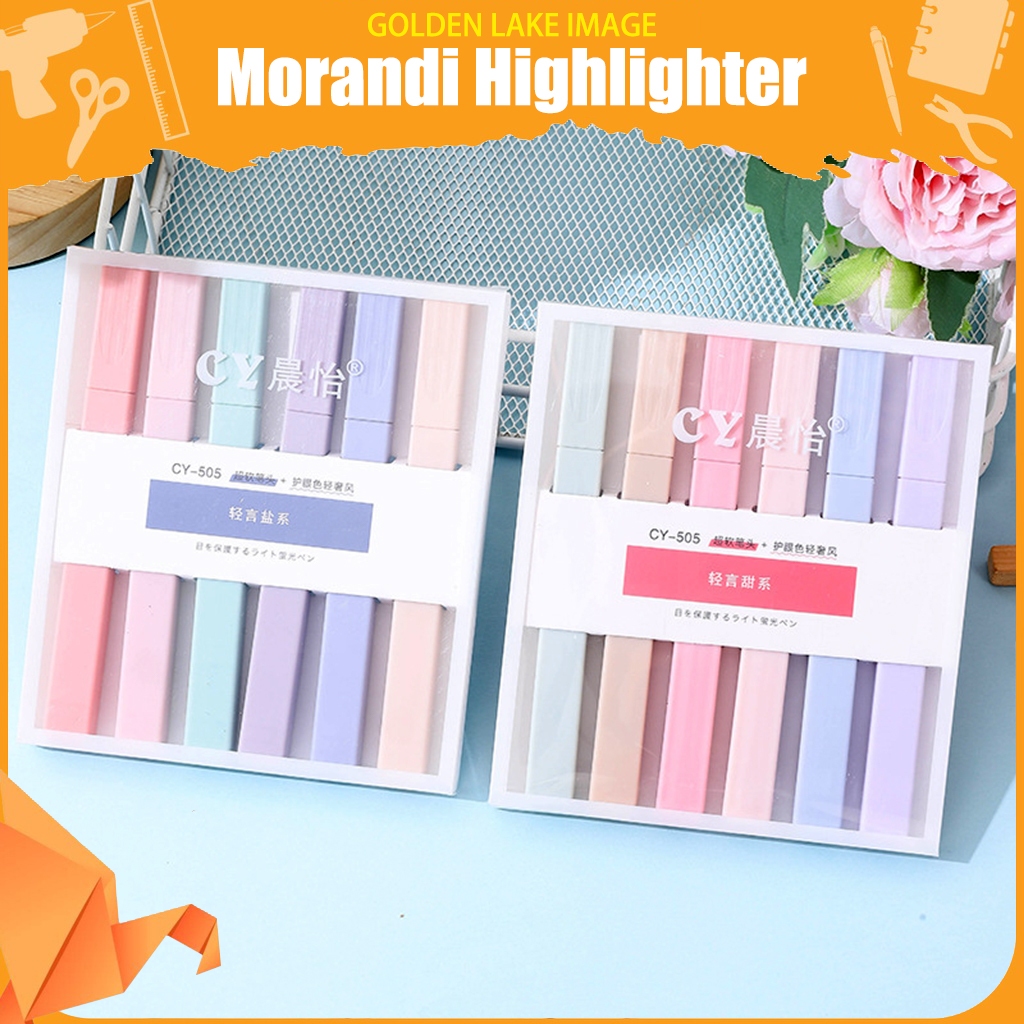 6Pcs/Set Soft Tip Highlighter Light Color Marker Pen DIY Photo Album ...